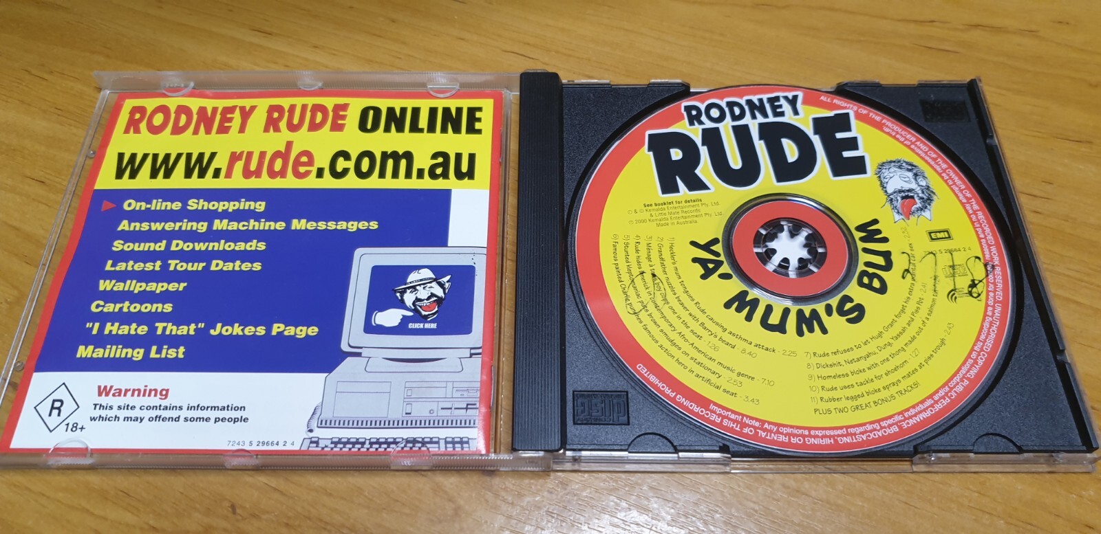 Rodney Rude - Ya' Mum's Bum **2000 Australian 13 Track CD Album** VGC ...