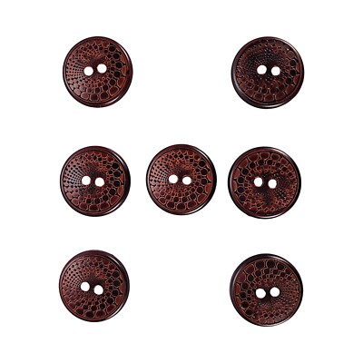 Vintage Brown Faux Snake Skin Look Two Hole Collectible Sewing Buttons ...