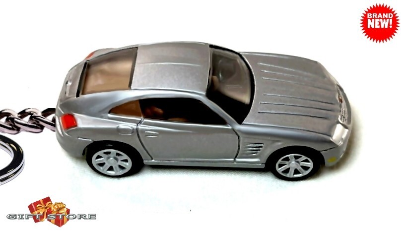 VERY RARE KEY CHAIN SILVER PEWTER GREY CHRYSLER CROSSFIRE CUSTOM Ltd ...