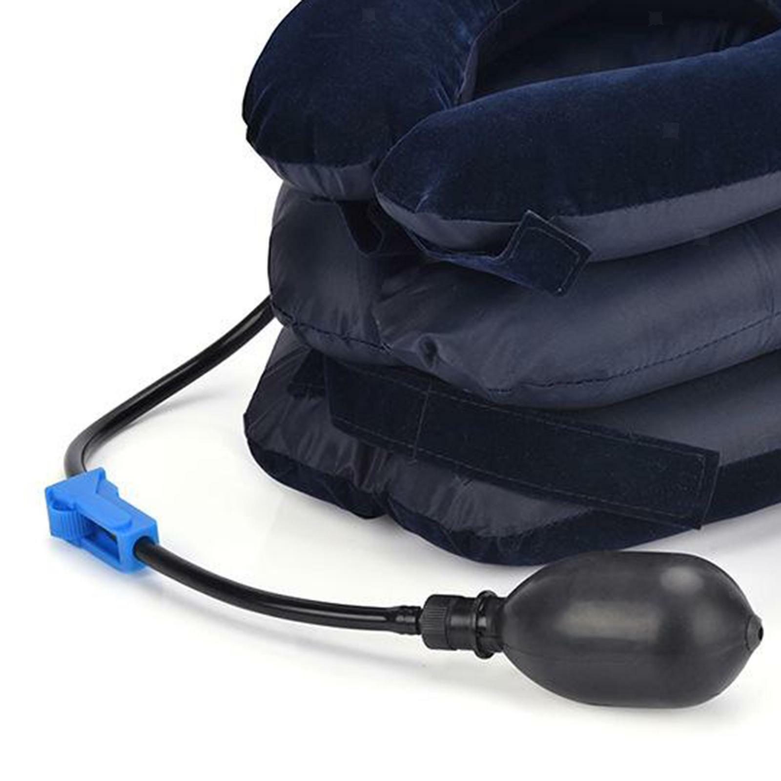 U Neck Pillow Cervical Neck Traction Device Inflatable Neck Support ...