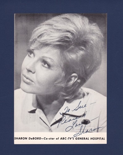 Sharon DeBord signed vintage General Hospital TV show photo | eBay