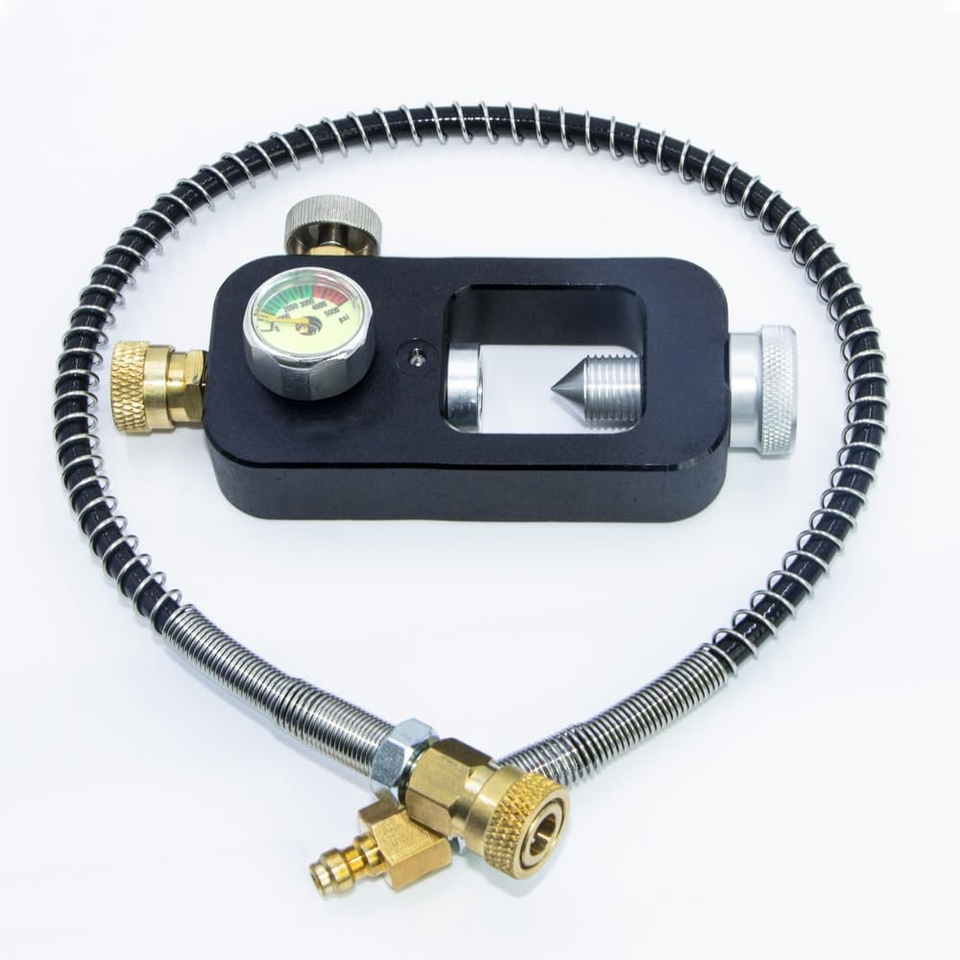 Valve Scuba Tank Adapter 4500 Psi PCP Paintball Fill Adapter Air Hose ...