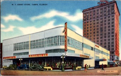 Vintage Postcard W.T. Grant Store Tampa FL Florida A-20 | eBay