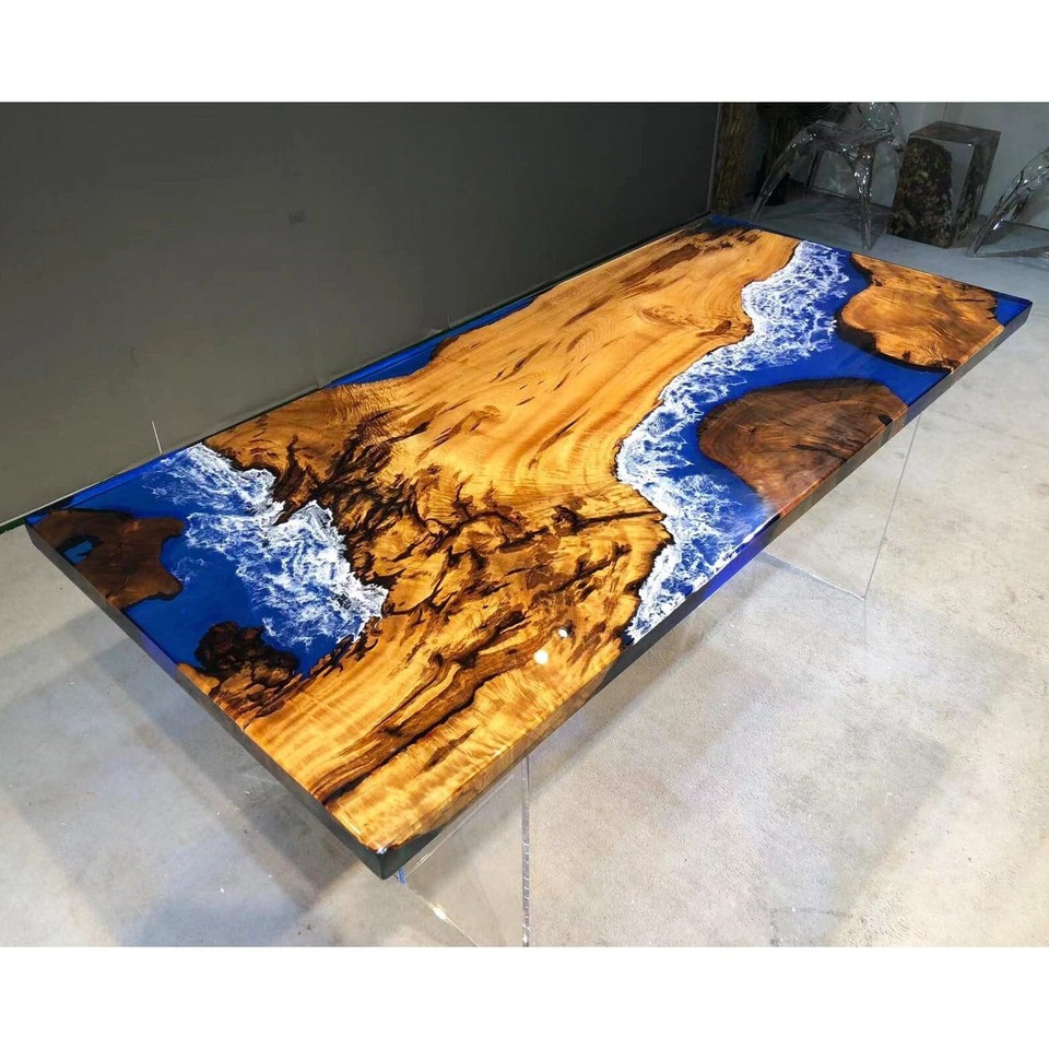 epoxy resin conference room table/epoxy resin table/ocean table epoxy ...