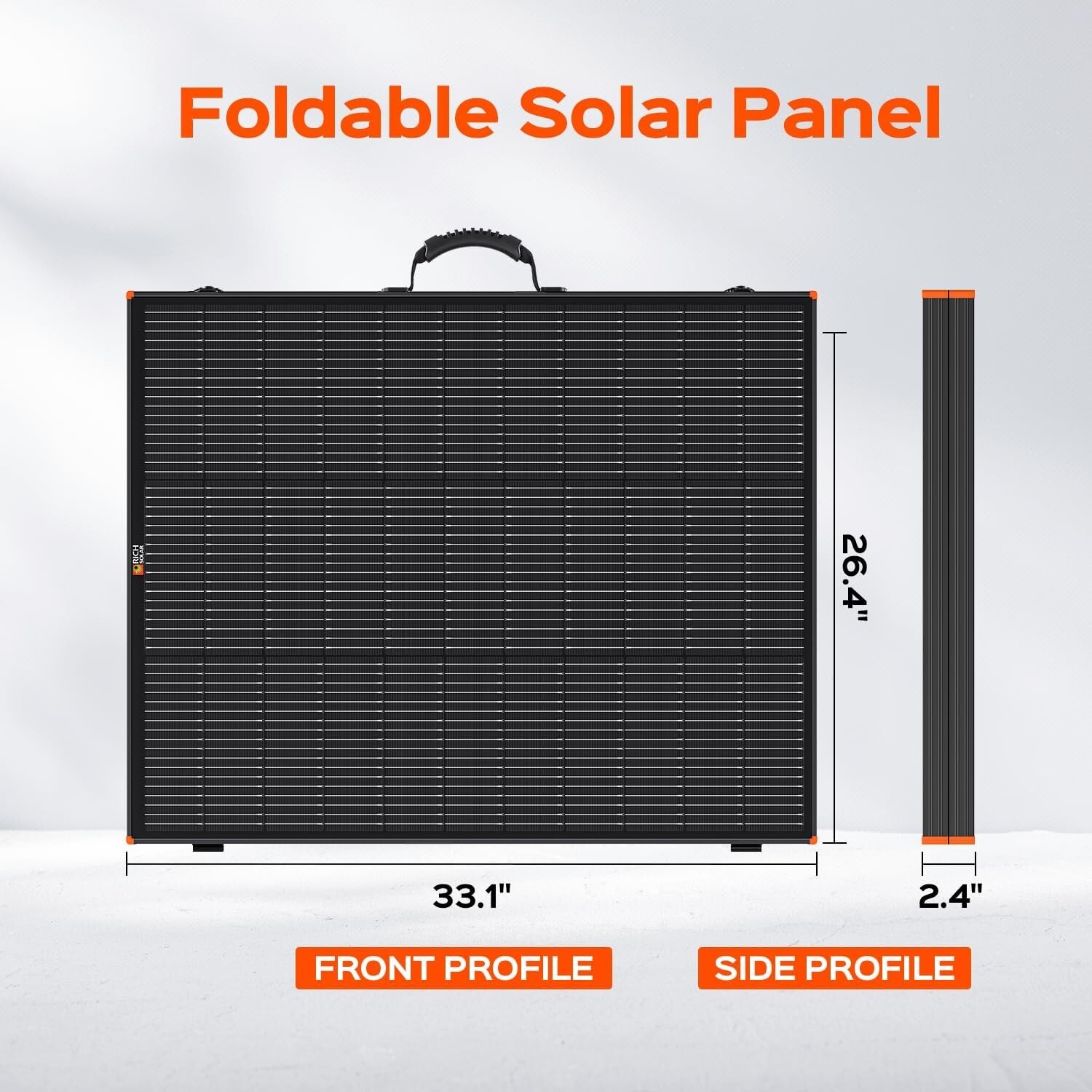 RICH SOLAR Portable Solar Panel Foldable Suitcase Solar Panel Built-in ...