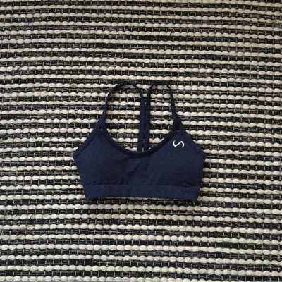 TLF Take Life Further Womens Navy Blue Padded Sport Bra XS | eBay