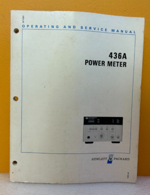 Manuals & Books - 436A Power Meter