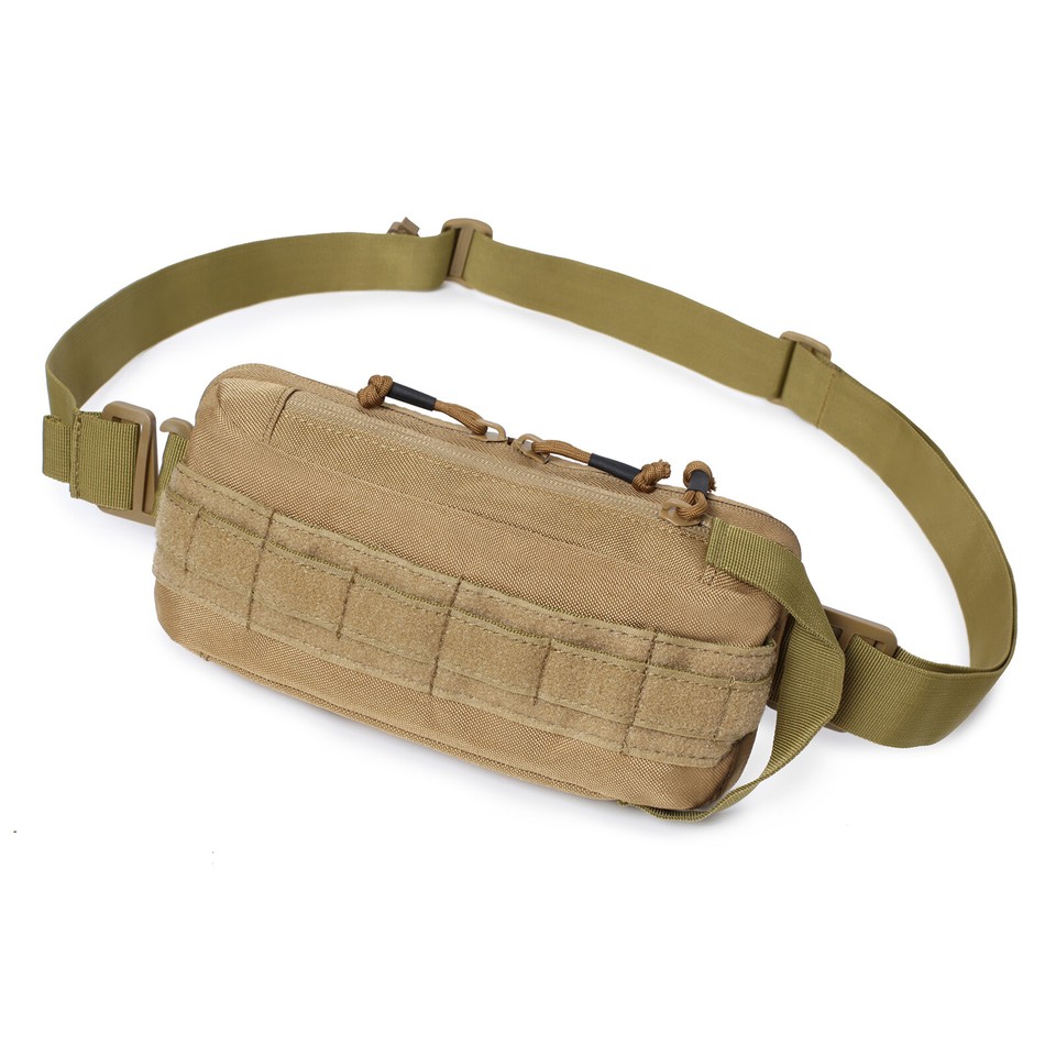 Tactical Sling Bag Military MOLLE Crossbody Pack Chest Shoulder Bag ...