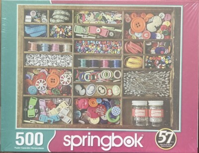 NEW Sealed Springbok Jigsaw Puzzle - THE SEWING BOX - 500pcs | eBay