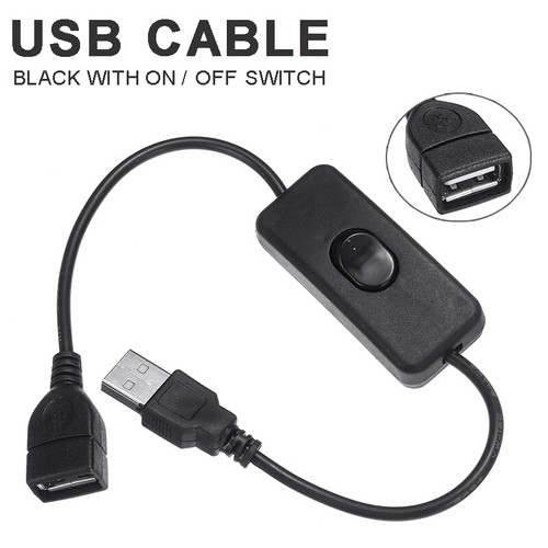 USB Cable Male to Female with Switch ON/OFF Cable Extension Cable | eBay UK