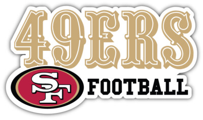 San Francisco 49ers Logo NFL Sport Car Bumper Sticker Decal ''SIZES ...