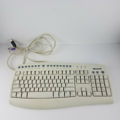 Microsoft Internet Keyboard Pro X05-62767 RT9420 V:5FTW With USB Cable ...