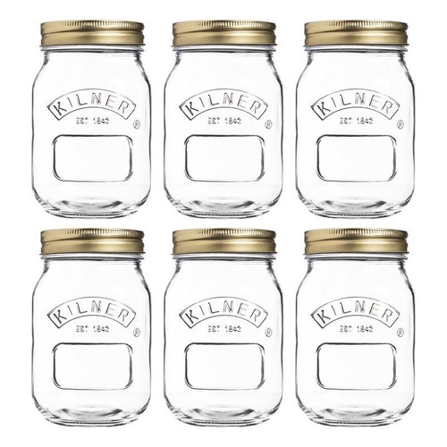 Kilner - Genuine Preserving Jar 500ml Set of 6 | eBay Australia
