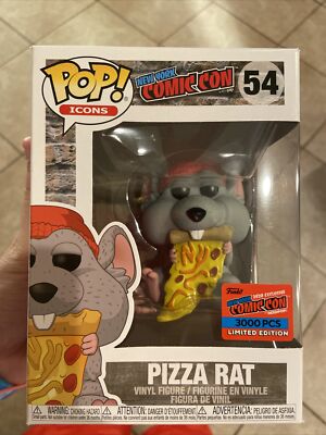 Funko Pop Pizza Rat Nycc Reedpop Exclusive LE 3000 Red Hat Ready To ...