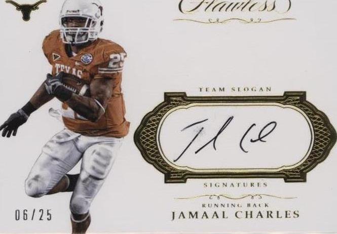 2017 Panini Flawless Collegiate - Team Slogan Signatures Jamaal Charles ...