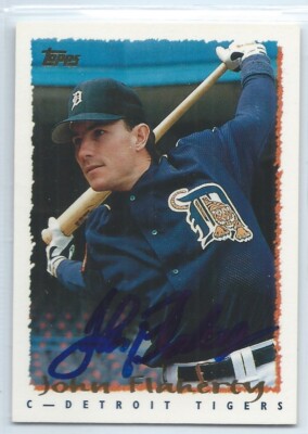 John Flaherty signed 1995 Topps baseball card Detroit Tigers autograph ...