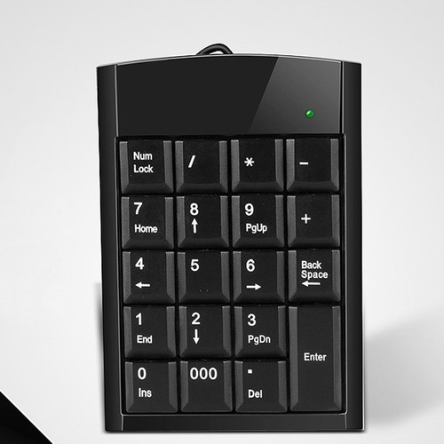 Mini Numeric Keypad 19 Keys Faster Data Input Convenient Solid Easy ...