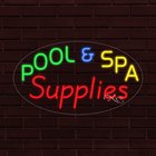 NEW "POOL & SPA SUPPLIES" OVAL 28x16 INCH LED FLEX WINDOW/WALL INDOOR ...