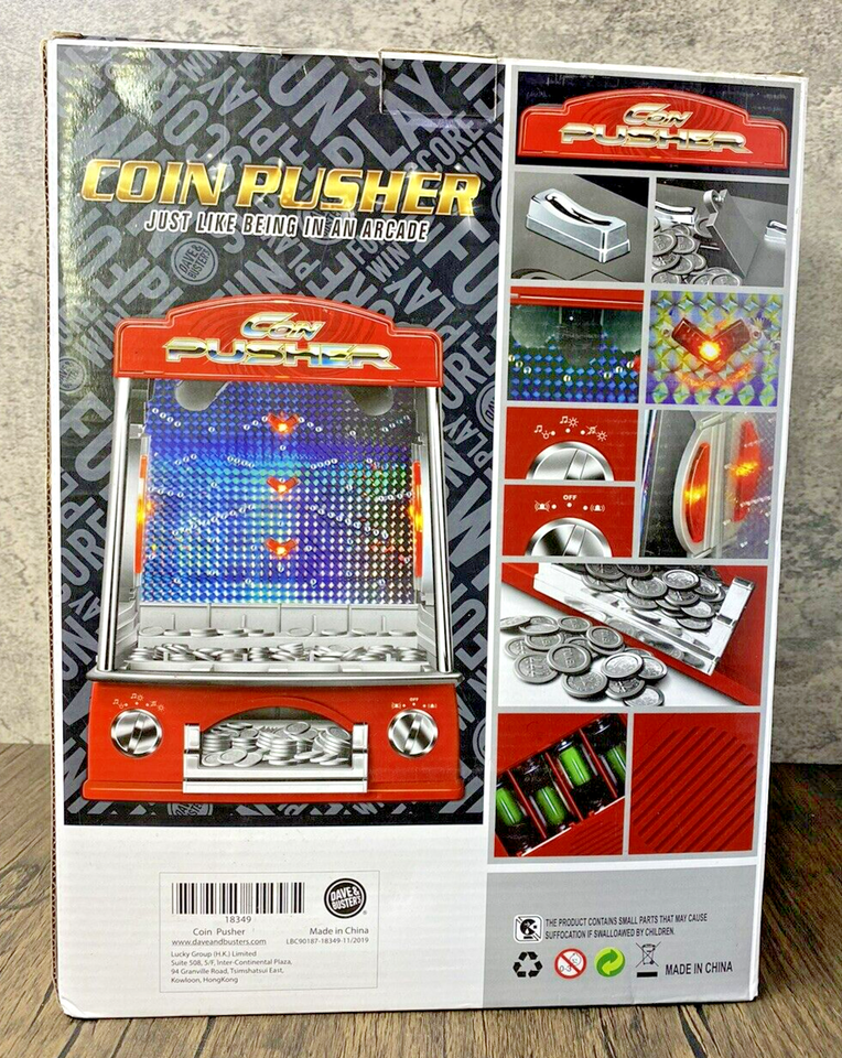 D&B COIN PUSHER Miniature Arcade Game - Replica Classic Penny & Dime ...
