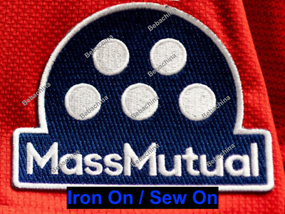 BLUE MassMutual Patch Boston Red Sox baseball jersey patch Mass Mutual ...