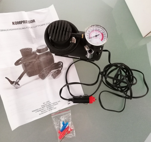 Neu Mini Kompressor 12V PKW Auto Reifen universal Druckluft 20bar ...