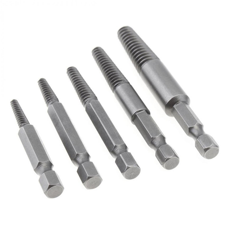 Hex Shank Screw Extractor 1/4" Extension Holder Steel Toughness Drill ...