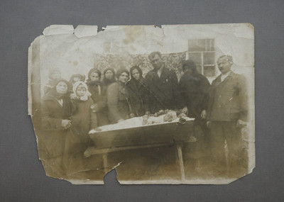 Antique Post-Mortem Photo Young Boy Child Funeral Sad Coffin Deceased ...