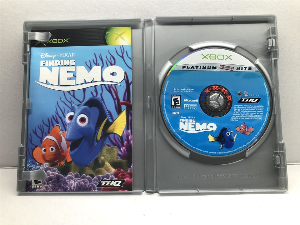 Finding Nemo (Microsoft Xbox, 2003) Complete w/ Manual - Tested Working ...