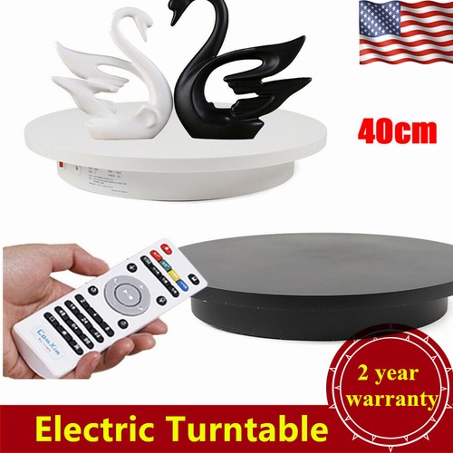 40cm 360° Electric Turntable Photography Display Stand Remote Control 2 ...