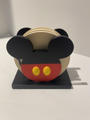 Disney Parks Mickey Mouse And Friends Coaster Set With Holder Donald ...