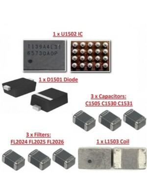 For iPhone 6 & iPhone 6 Plus Backlight Repair IC Coil Diode & Filters ...