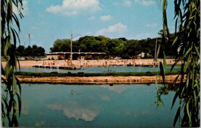 1950s Summer Fun at Mill Pond Swimming Beach Delavan Wisconsin Vintage ...