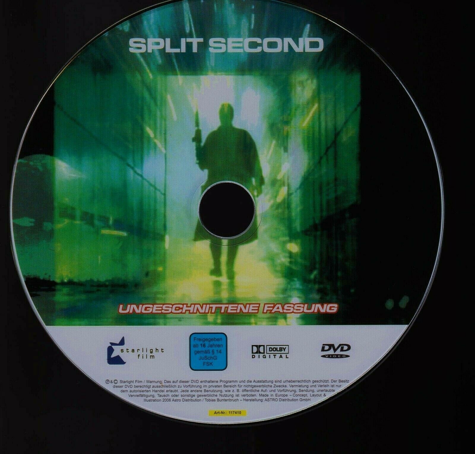 Split Second DVD Hauer Uncut Widescreen DVD:2 wie neu FSK 16 Si Fi ...
