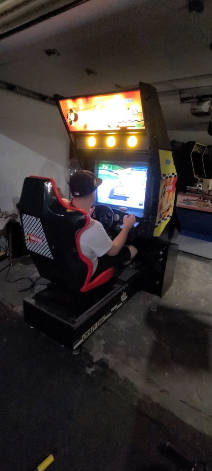 CRAZY TAXI Racing Sit Down Driving Arcade Video Game Machine - CRT ...