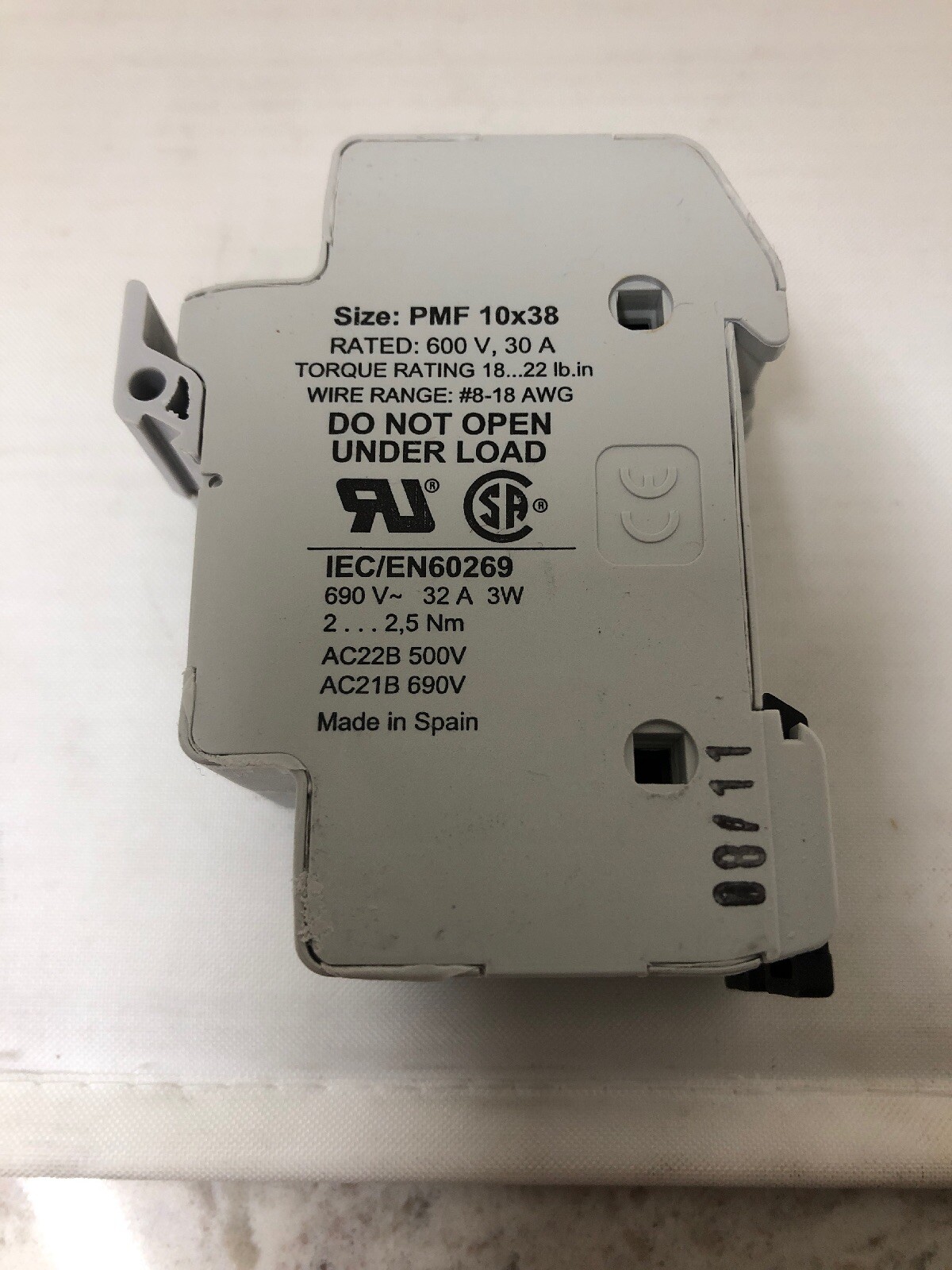 DF PMF 10x38 32a 690v Fuse Holder 480032 . for sale online | eBay