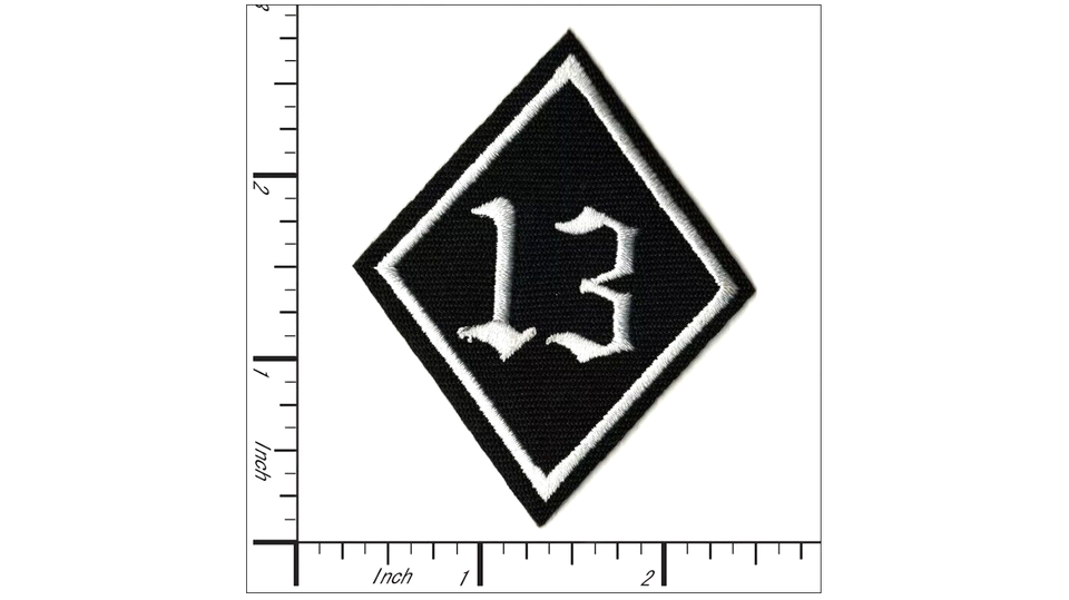 Lucky Number 13 Emblem Embroidered Iron On Patch DIY Applique | eBay