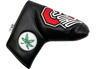 Ohio State Buckeyes Black Embroidered Magnetic Closure Golf Putter ...