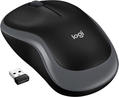 Logitech M185 Wireless Mouse, 2.4GHz with USB Mini Receiver, Swift Grey ...