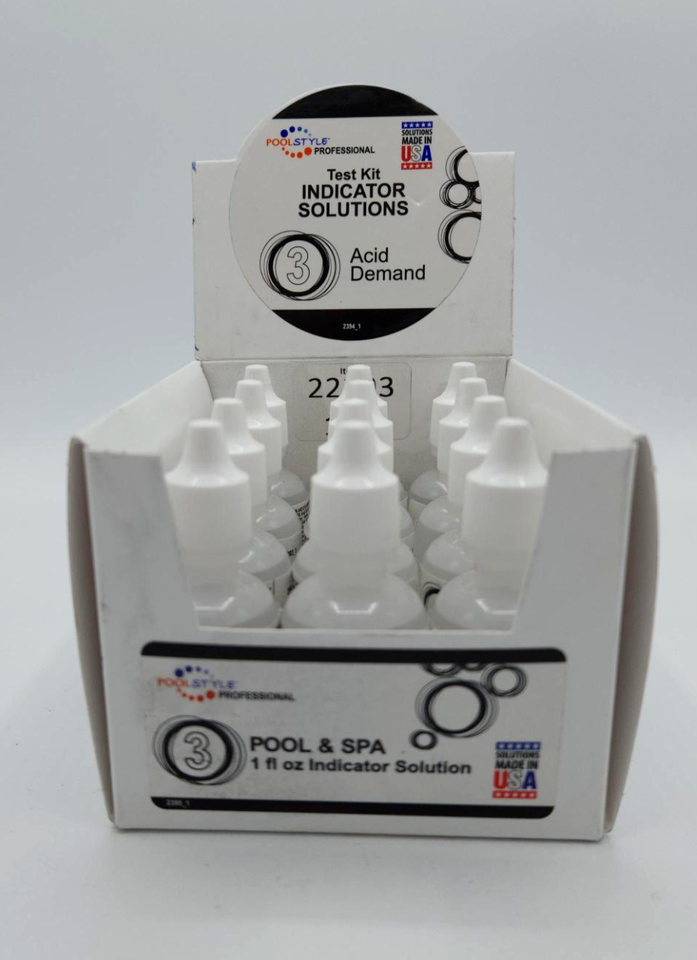 ACID DEMAND & ALK TEST SOLUTION, REAGENT #3 - 1OZ 2-PACK (POOLSTYLE ...