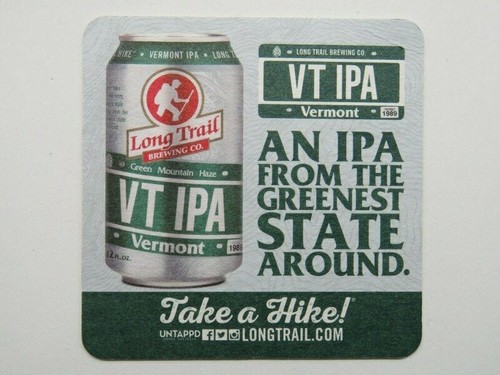 Bieruntersetzer ~ LONG TRAIL Brewing Co IPA ~ Bridgewater, VERMONT Seit ...