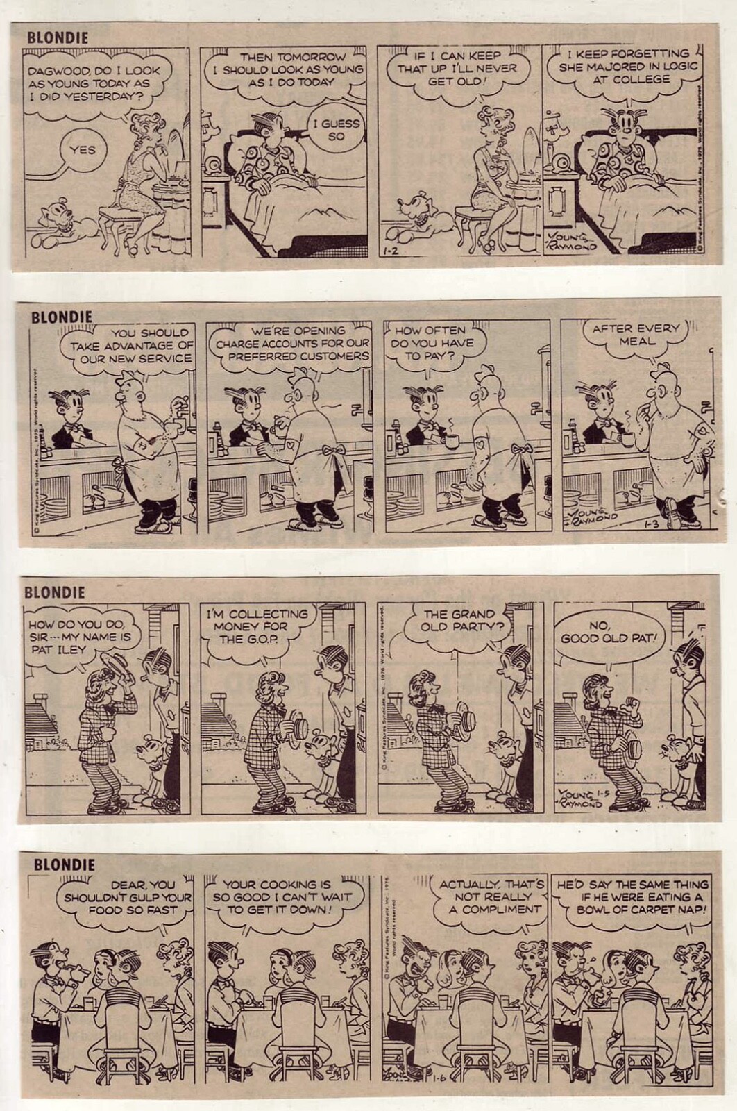 Dagwood Comic Strip
