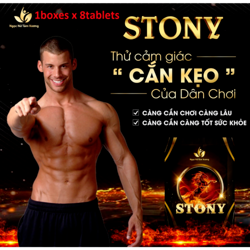 8 tablets - Keo Doi Gio STONY - Tang Cuong Sinh Ly Nam Gioi - Keo dai ...