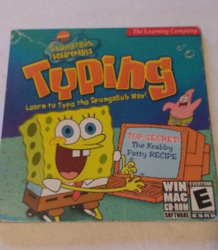 Spongebob Squarepants Typing PC & MAC CD (Kids fun learn, The Learning ...