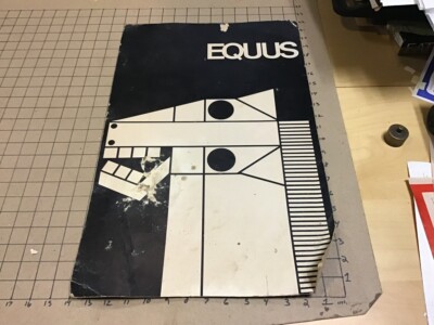 Vintage Original POSTER: EQUUS - undated and no other words on it, | eBay