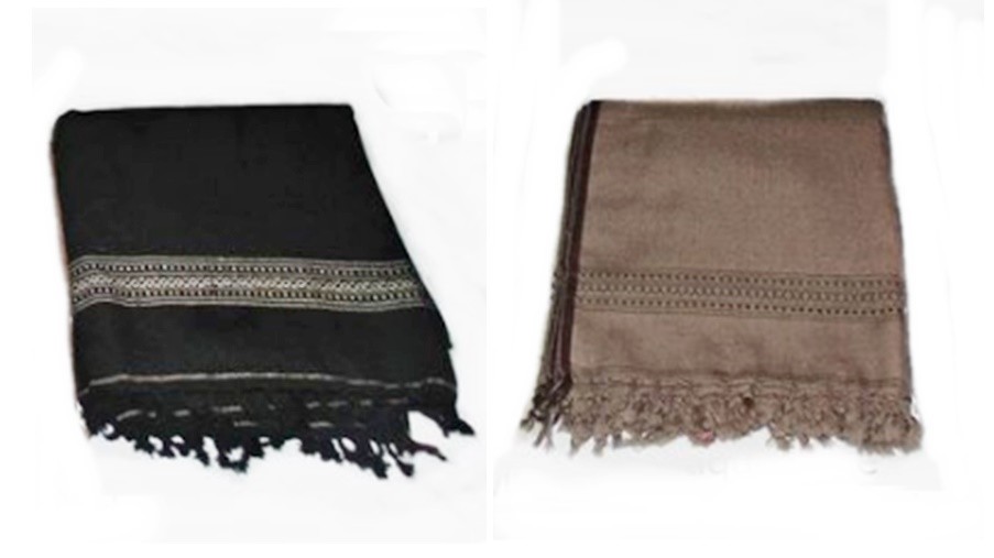 AFGHAN PATOO HANDMADE SAWATI WOOL SOLID PASHTUN SHAWL SCARF WRAP MENS ...