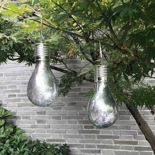 Solar Power LED String Light Bulb Outdoor Garden Hanging Tent Lanterns ...