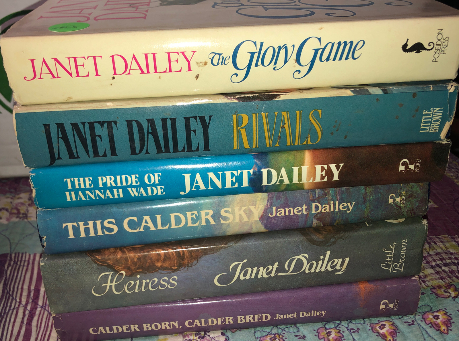 Janet Dailey Lot Of 6 Hardcover Books - Very Good- Rivals,Heiress, And ...