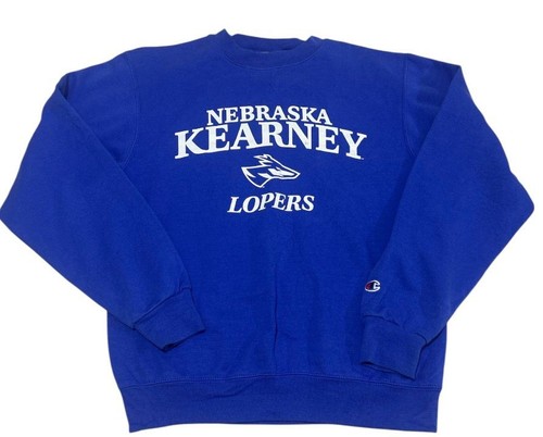 Vintage Champion UNK Nebraska Kearney Lopers Sweatshirt Blue Small Y2K ...
