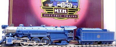 MTH PREMIER JERSEY CENTRAL (BLUE COMET) 4-6-2 P47 BALDWIN PACIFIC STEAM ...