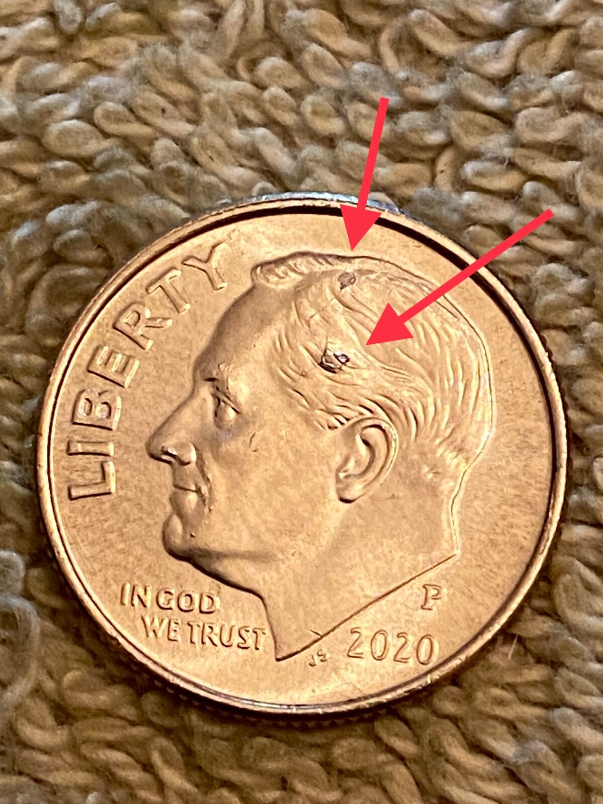 2020 Roosevelt Dime. Multiple Die Chips. Philadelphia Mint. #73. | eBay